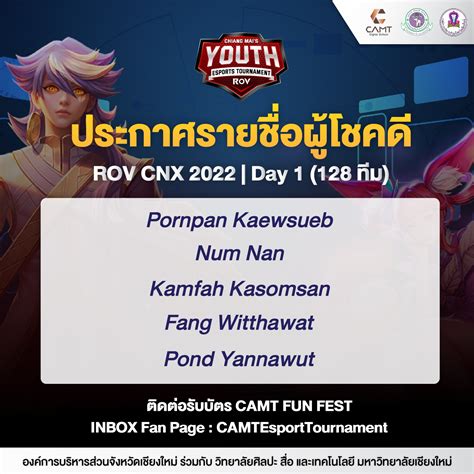 Cmu Esports ประกาศผลผู้โชคดีกับกิจกรรมแจกบัตรคอนเสิร์ต