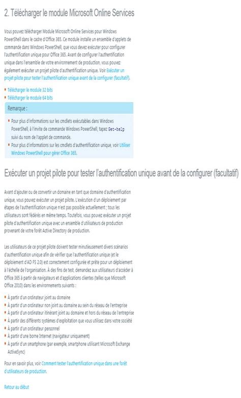 Authentification Unique Sso Microsoft Office 365 Avec Ad Fs 2 0
