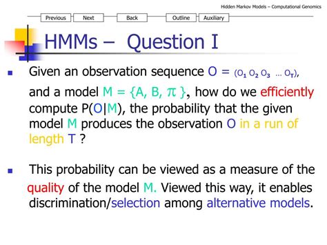 Ppt Lecture 8 Hidden Markov Models Hmms Powerpoint Presentation