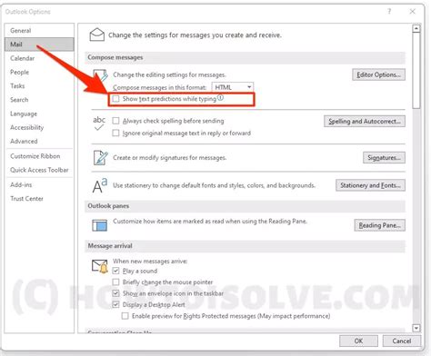 How To Turn Off Auto Complete Text Prediction In Outlook On Mac Windows