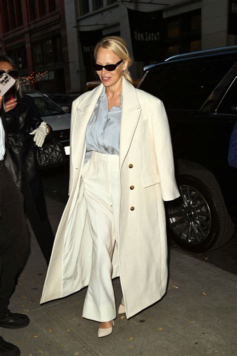 The Last Showgirl Star Pamela Anderson Promotes Her New Cookbook In New York Tom Lorenzo