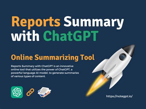 Reports Summary With ChatGPT Online Summarizing Tool