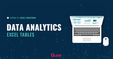 Excel Functions Excel Tables Gleim Exam Prep