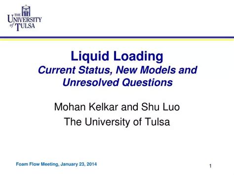 PPT Liquid Loading Current Status New Models And Unresolved Questions PowerPoint Presentation