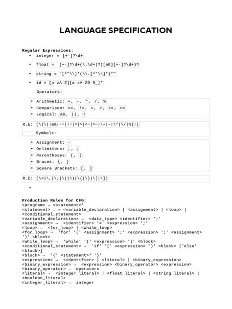 Lang Spec Pdf Data Type Boolean Data Type