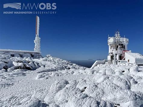 Winter Is Back Mount Washington Looks Like The North Pole Now