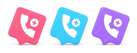 Premium Vector Phone Call Add Contact Communication Button Voice Conversation Web Interface