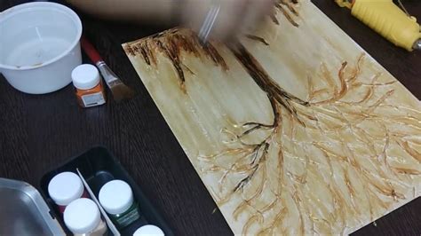 Modern Art Tree With Hot Glue Gun