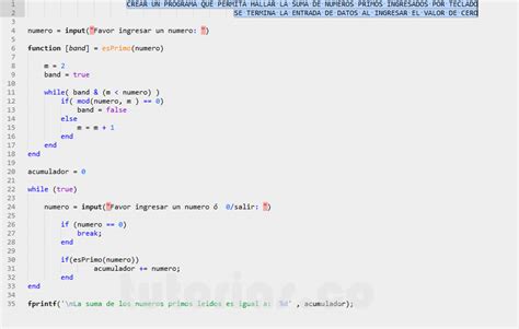 Funciones Matlab Suma De Numeros Primos