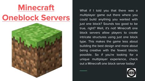 PPT Minecraft Oneblock Servers PowerPoint Presentation Free Download ID 11146611