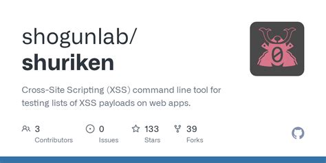 Github Shogunlabshuriken Cross Site Scripting Xss Command Line Tool For Testing Lists Of