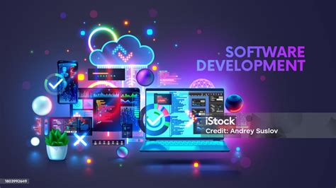 Software Development Coding Process Concept Programming Testing Cross
