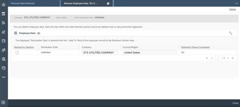How To Set The Employee Data To Obsolete In Sap C4 Sap Community