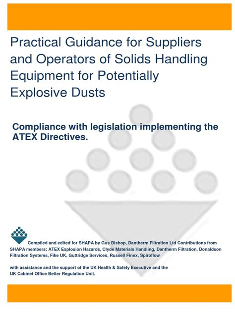 Practical Guidance For Suppliers And Operator Of Solids Handling