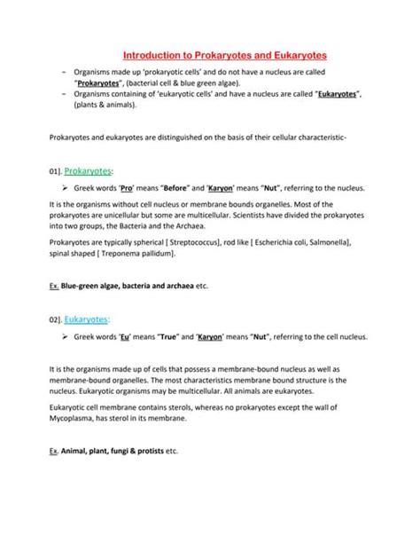 Prokaryotes And Eukaryotes Powerpoint Ppt Biological Sciences Science