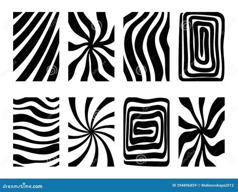 brutal modern primitive elements set backgrounds stock vector