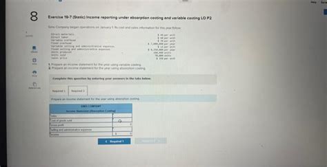 solved exercise 19 7 stotic income reporting under