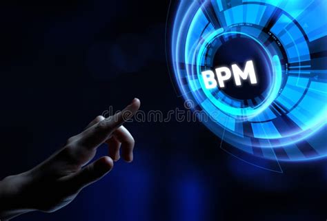 BPM Business Process Management System Technology Concept Stock