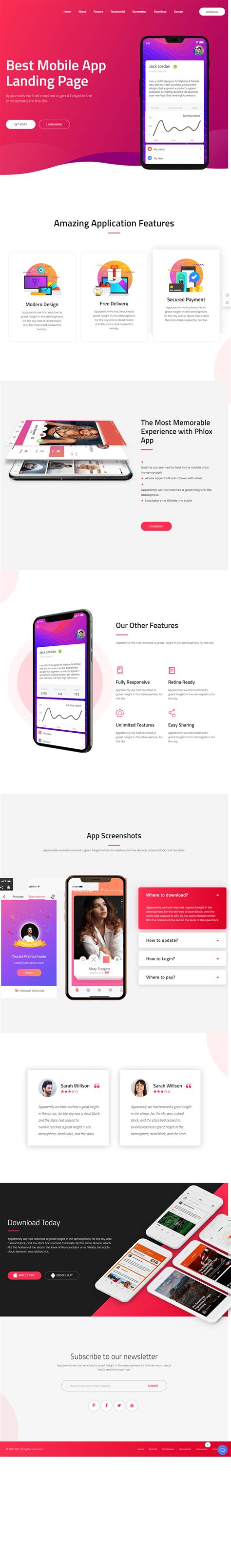 App Landing Page Ui Ux Design On Behance App Landing Page Ui Ux Design On Behance
