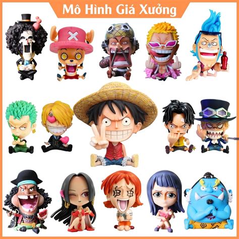 Mô Hình One Piece Chibi Luffy Zoro Sanji Ace Sabo Nami Robin Choper