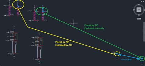 Explode A Dynamic Block And Then Adjust Grips Of Sub Blocks Autodesk