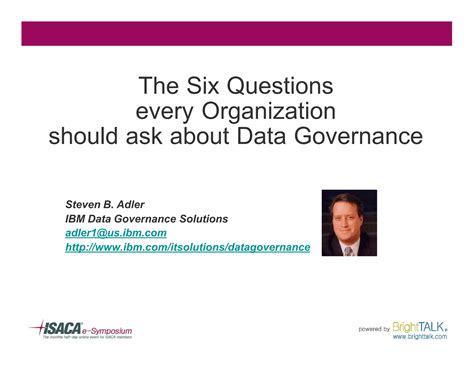 Ibm Data Governance Framework Pdf