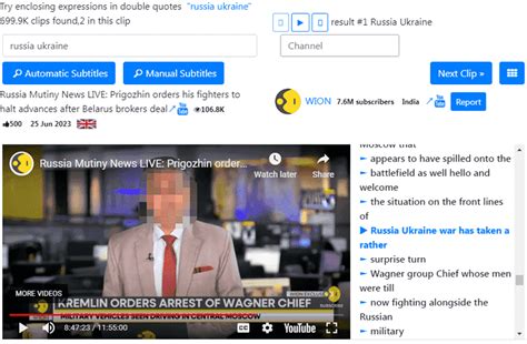 research tool for youtube videos with subtitles knowlesys open