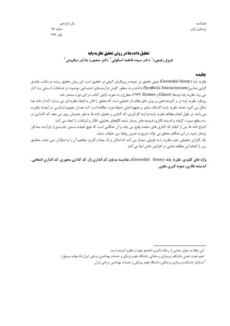 Pdf Grounded Theory Data Analysis