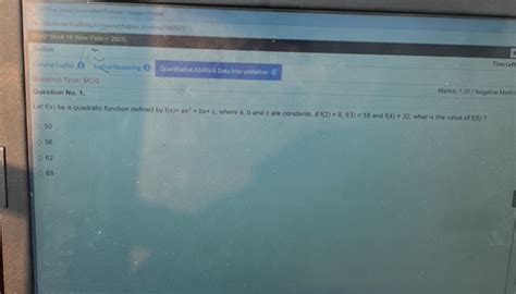 let f x be a quadratic function defined by f x ax2 bx c where a b and c