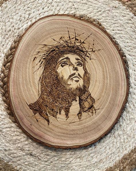 Wood Burned Jesus Plaque Not Original One Seen In Tiktok It Sold I