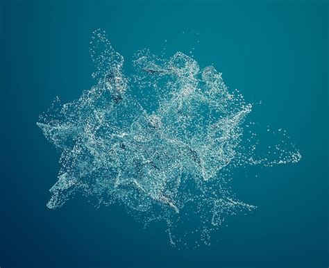 Premium Photo Abstract 3d Rendering Of Flying Particles