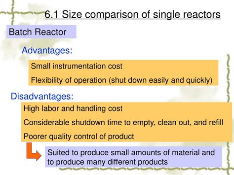 PPT Chapter Design For Single Reactions PowerPoint Presentation Free Download ID