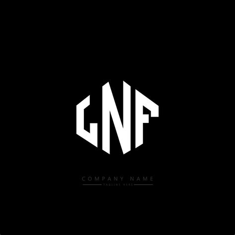 Lnf Brief Logo Design Mit Polygonform Lnf Polygon Und Würfelform Logo