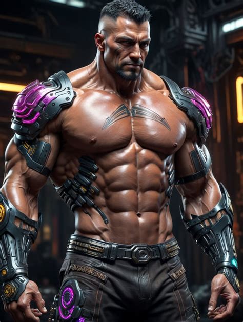 Muscle Man Ai Generated Images With Lumenor Ai