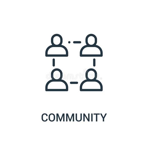 Community Icon Vector From Friendship Collection Thin Line Community Outline Icon Vector