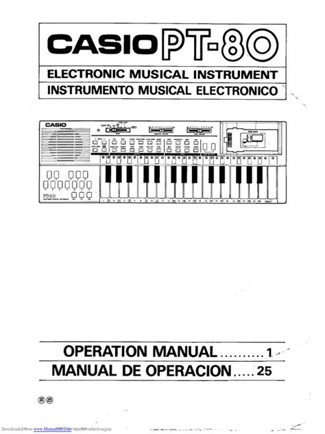Casio Pt 80 Manual Pdf