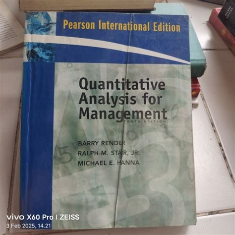Jual Buku Quantitative Analysis For Management Tenth Edition