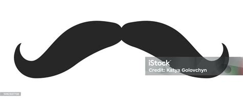 건슬링어 콧수염 수염 스타일 남성 일러스트레이션 수염 콧수염 벡터 흑인 남성 패션 템플릿 플랫 이발사 컬렉션 세트입니다 세련된 헤어스타일은 흰색 배경에 윤곽을 분리했다 가득