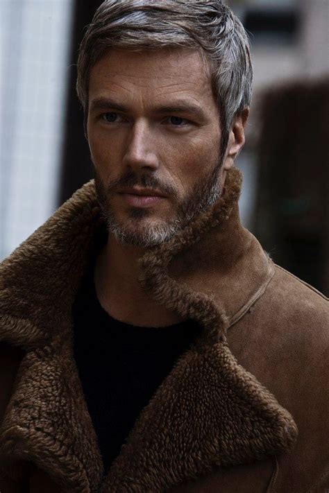 Hot Men Haircuts For Men Mens Hairstyles Dark Haired Men Grey Hair