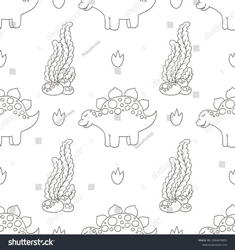 Dinosaur Coloring Pattern
