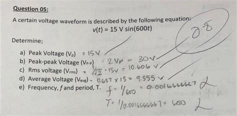 Solved How To Calculate The Frequency And Period I Got It Chegg