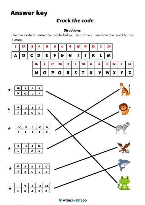 Crack The Code Worksheets Worksheetsgo