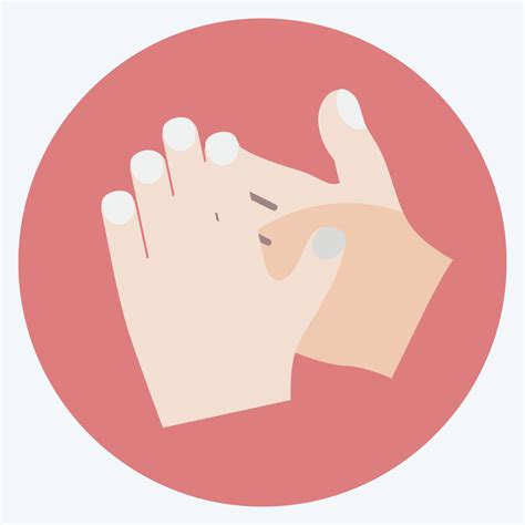 Icon Clapping Hands Suitable For Hand Actions Symbol Flat Style Simple Design Editable