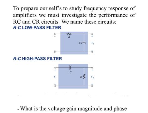 Solved To Prepare Our Self S To Study Frequency Response Of Chegg