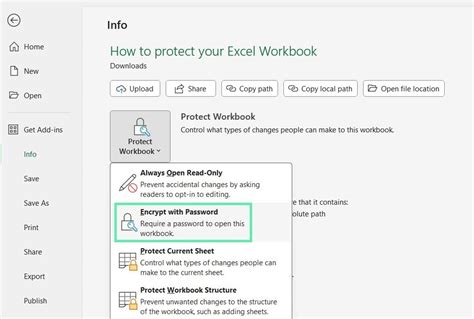 How To Protect Your Excel Workbook Downloadable Template