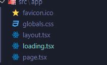 Javascript NextJS Loading Tsx Not Showing Stack Overflow