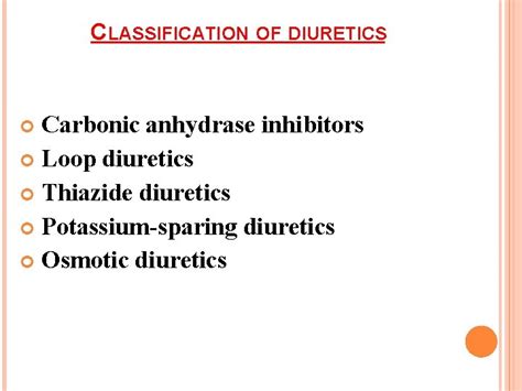 DIURETICS Prof Hanan Hagar Pharmacology Unit CLASSIFICATION OF