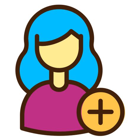 Add User Generic Outline Color Icon