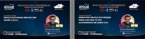 Suraj Ramesh On Linkedin Multicloud Aioug Odsa Oracle Oci