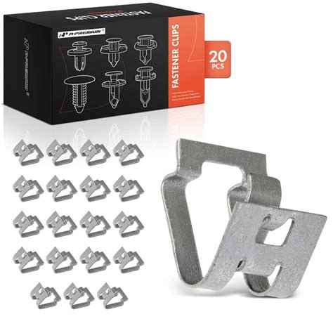 20 Pcs 16mm Metal Front And Rear Spoiler Locking Clip Fastener For 2010